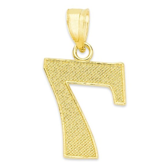 The Golden Bazaar | Jewelry | K Gold Number 7 Pendant Lucky Number ...